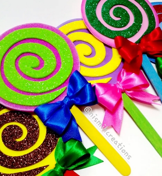 Pirulito de EVA【2025】ᐅ +24 Ideias de Lembrancinhas Lindas!